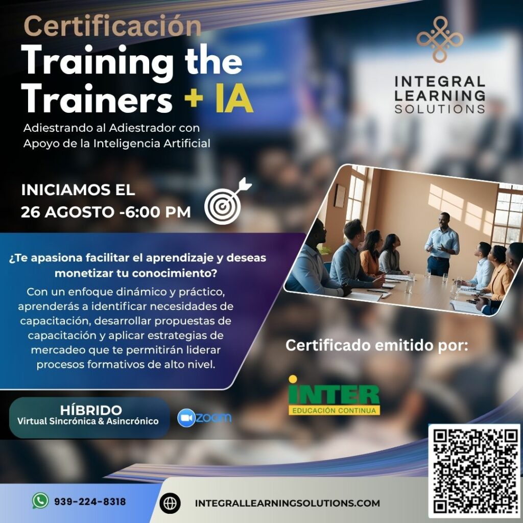 Certificación: Training the Trainers + IA – Integral Learning Solutions